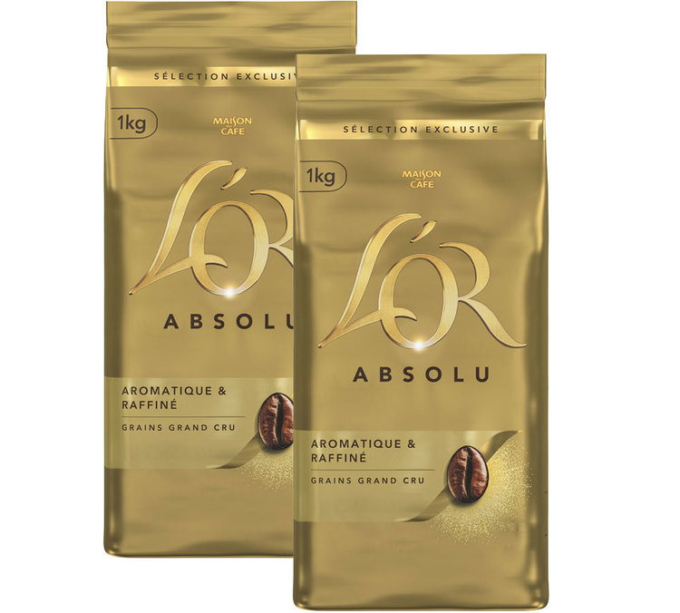 L'Or Absolu Coffee Beans - 2 x 1kg