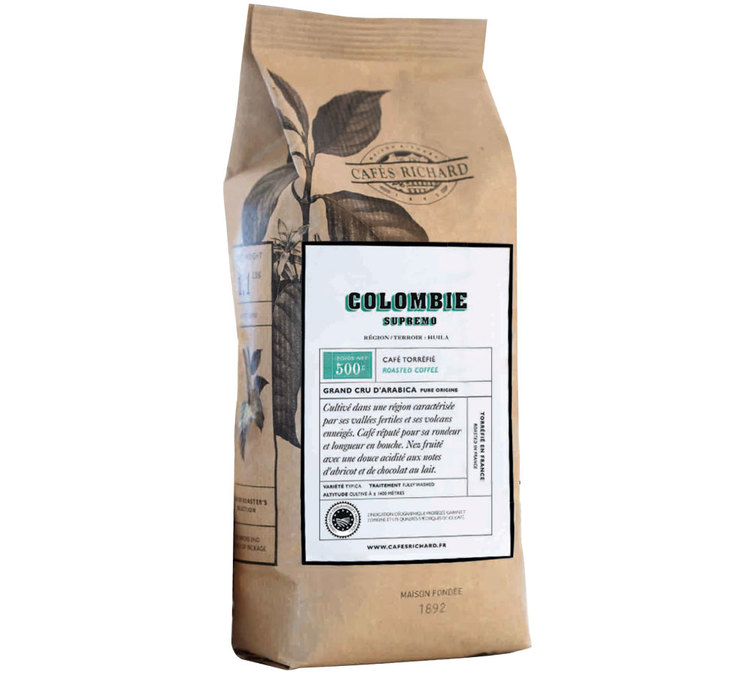 Café Richard coffee beans Colombia Supremo - 500g