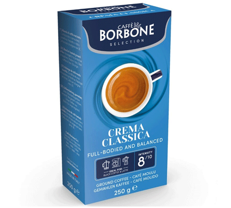 Italian Ground Coffee Crema Classica 250g - Caffè Borbone