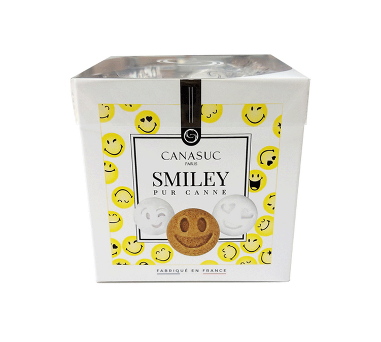 Box of 66 Smiley Sugar Cubes by Canasuc - 180g