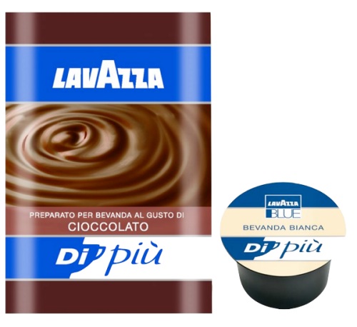 Lavazza Blue Milk Capsules + Lavazza Di Piu Instant Hot Chocolate