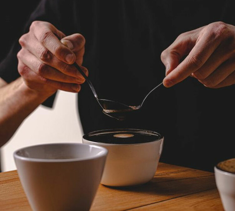 Cupping Spoon in Black Stainless Steel - D-Kanta