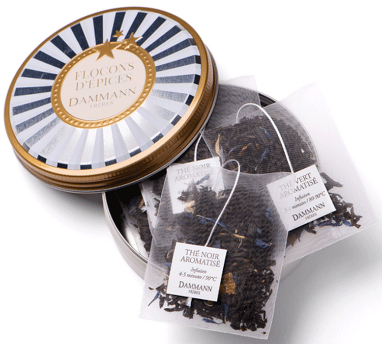 Christmas Black Tea Mini Gift Box Flocon d'Epices - Dammann Frères