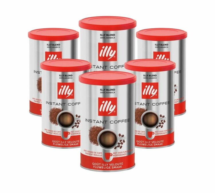 Illy Instant Coffee Classico Pack of 6 x 95g
