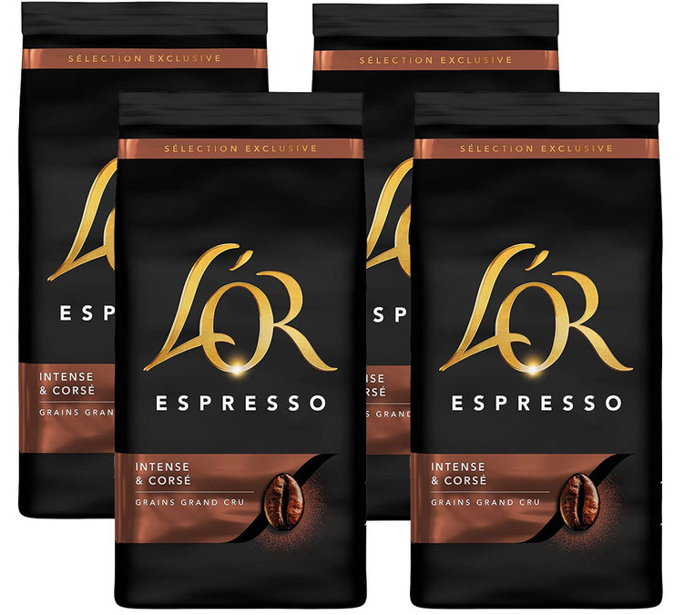 L'Or Espresso Coffee Beans - 4 x 500g