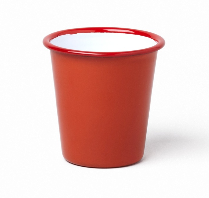 Falcon Enamelware Cup Red Pillarbox - 31 cl