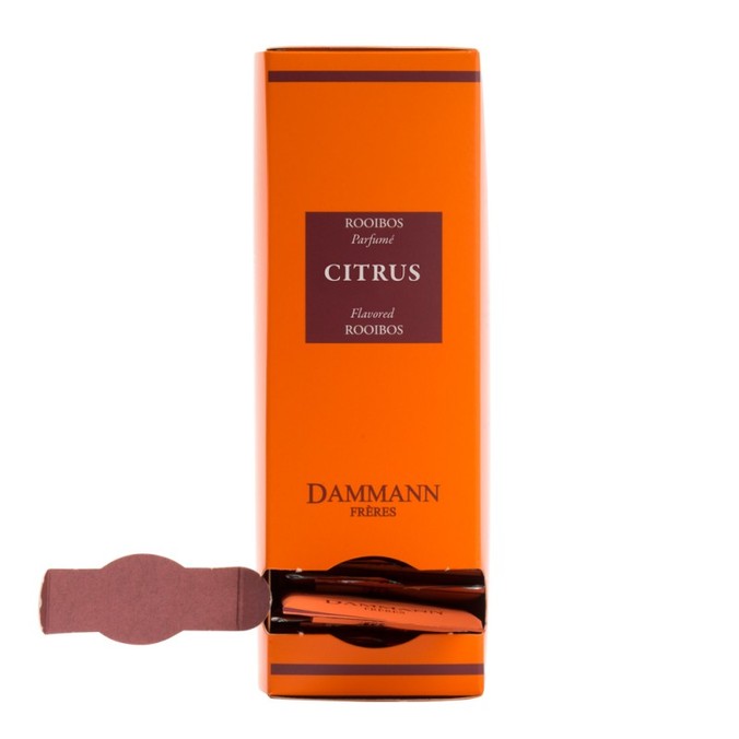 24 individually-wrapped Rooibos Citrus tea bags - Dammann Frères