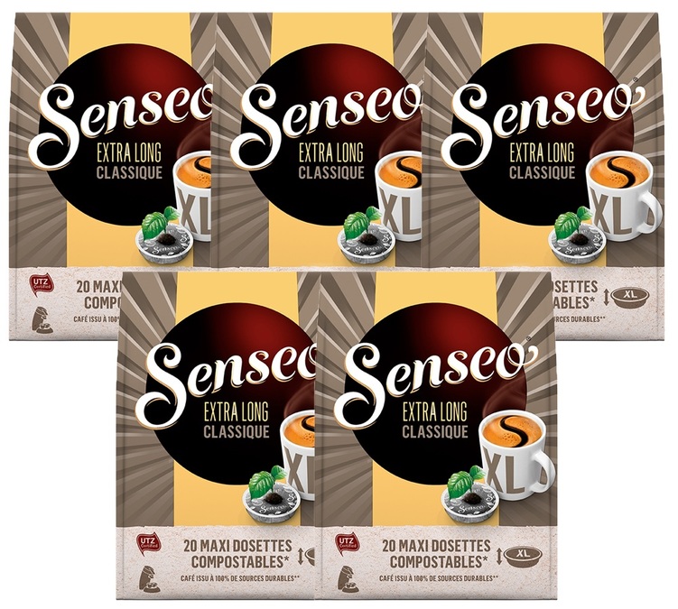 Senseo Pods Extra Long Classic Coffee x 100 pods