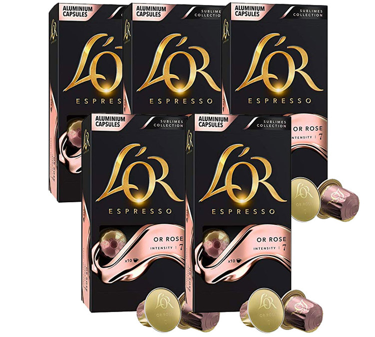 L'Or Espresso Capsules Or Rose Nespresso® Compatible x 50 coffee pods