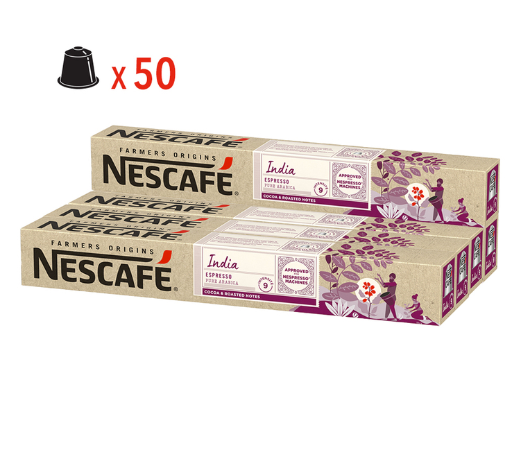 Nescafé Farmers Origins India Nespresso® - 50 capsules