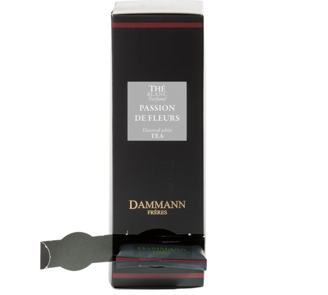 24 individually-wrapped tea bags of Passion de Fleurs - Dammann Frères