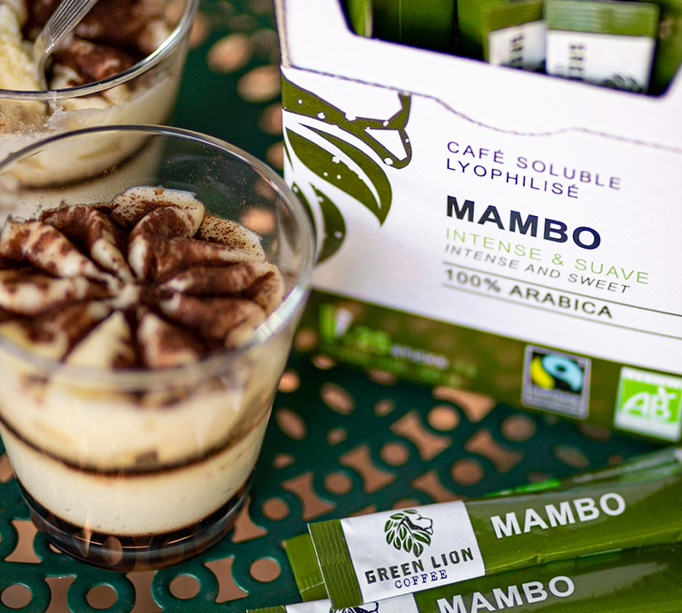Green Lion Coffee Mambo Instant Coffee Sticks x100