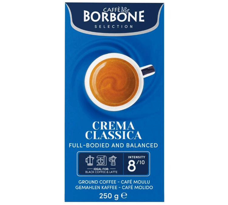 Italian Ground Coffee Crema Classica 250g - Caffè Borbone