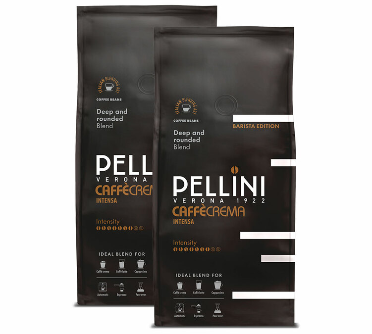 2 x 1kg Caffè Crema Intensa Coffee Beans - Pellini