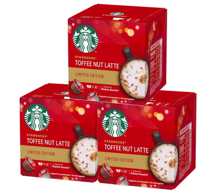 36 Nescafé* Dolce Gusto* Compatible Pods Toffee Nut Latte – STARBUCKS