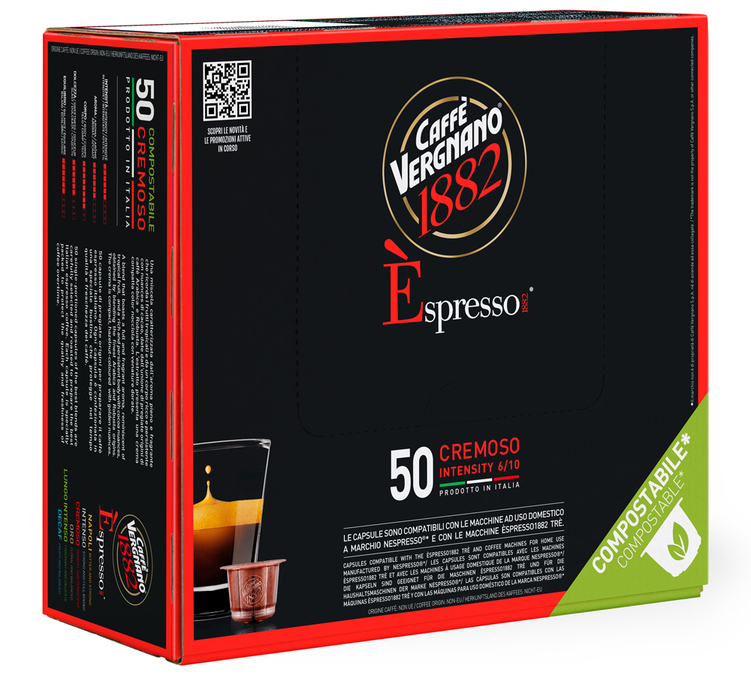 Caffé Vergnano Espresso Cremoso capsules for Nespresso® x 50