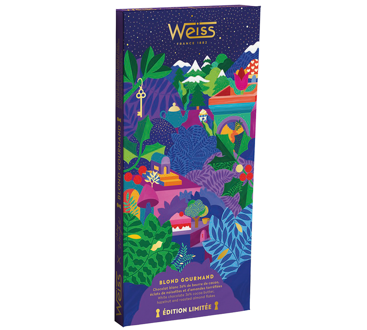 Christmas Blonde Chocolate Bar Tevenn 90g - Maison Weiss