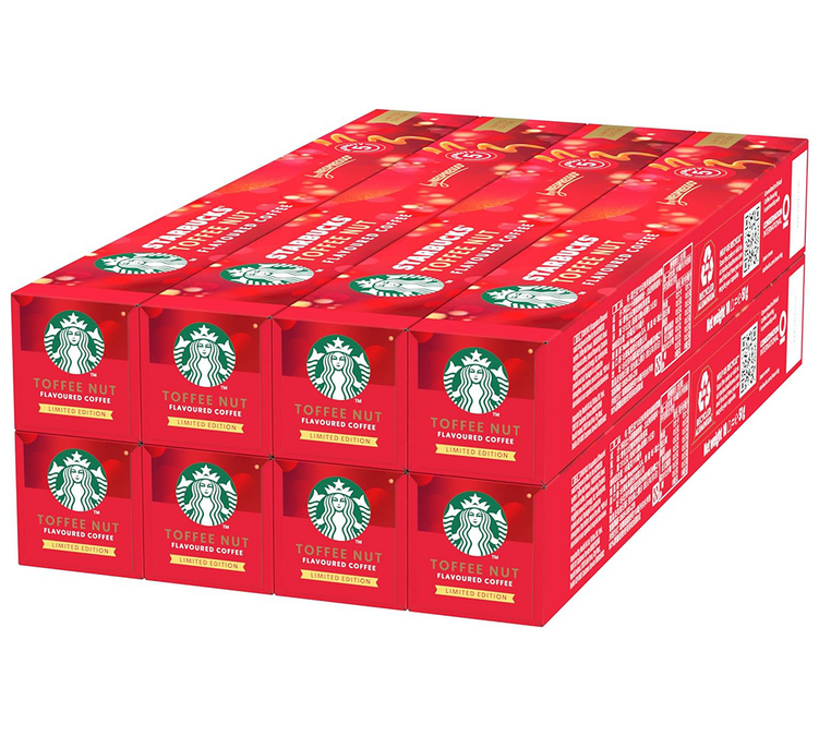 Starbucks Nespresso® Pods Toffee Nut Christmas Coffee x 80