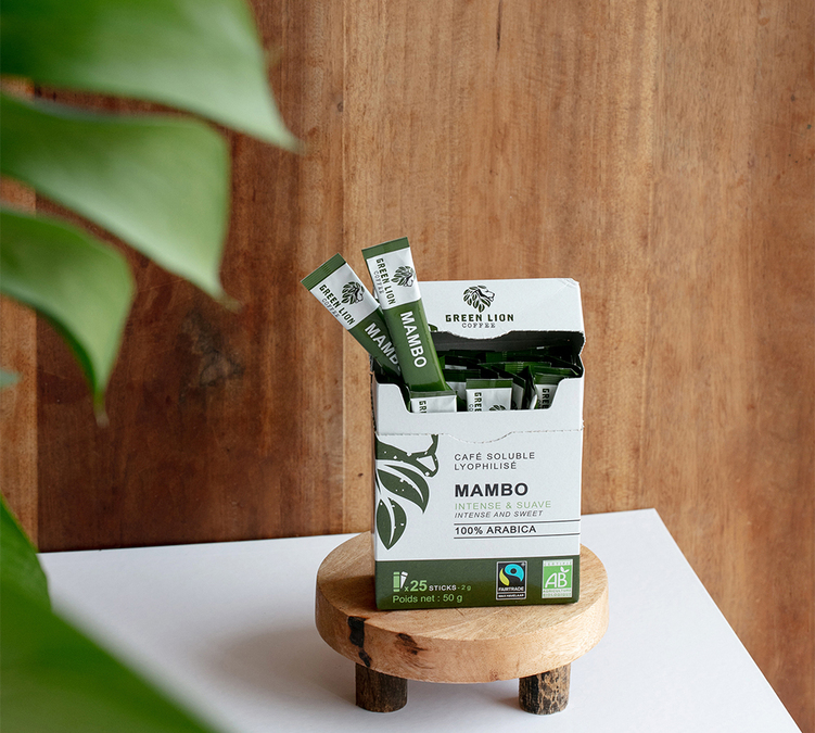 Green Lion Coffee Mambo Instant Coffee Sticks x100