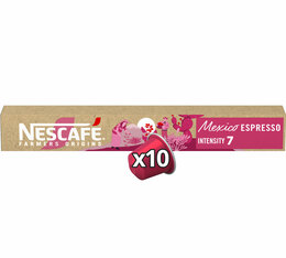 10 Nespresso* Original compatible pods Mexico Nescafé Farmers Origins