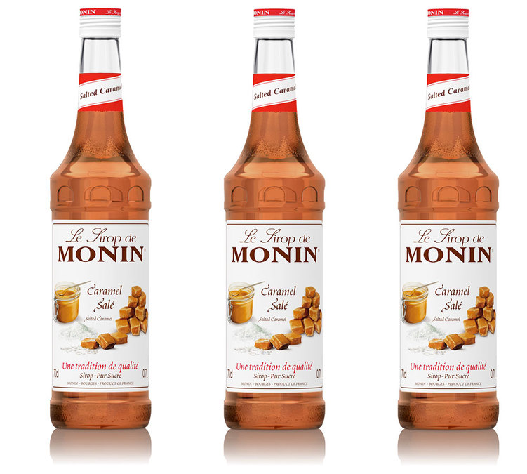 Lot de 3 Sirops Monin - Caramel Salé - 3 x 70cl