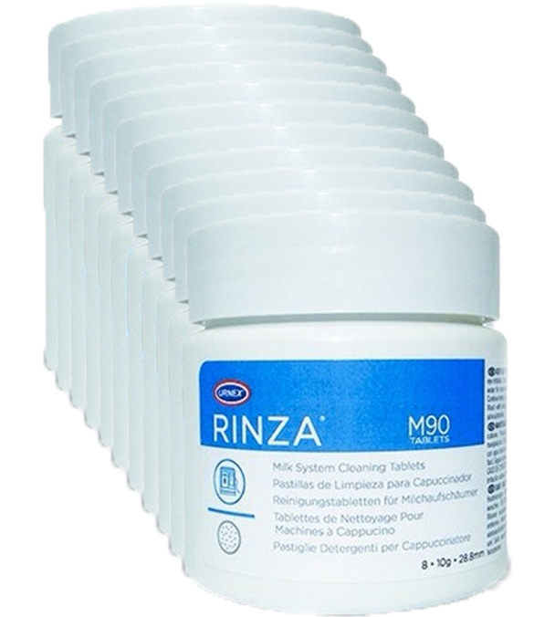 Rinza - Lot de 96 Pastilles nettoyant circuit lait - Urnex
