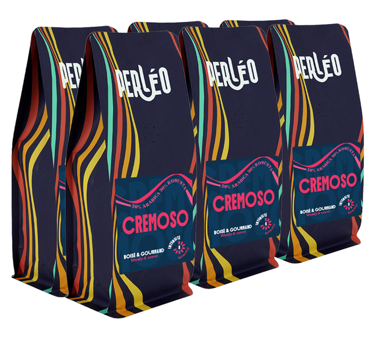 Perléo 6x 250g café en grain Cremoso