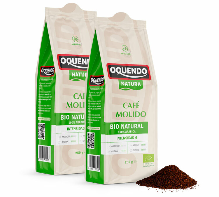 2X250g - Café moulu bio Oquendo 100% arabica