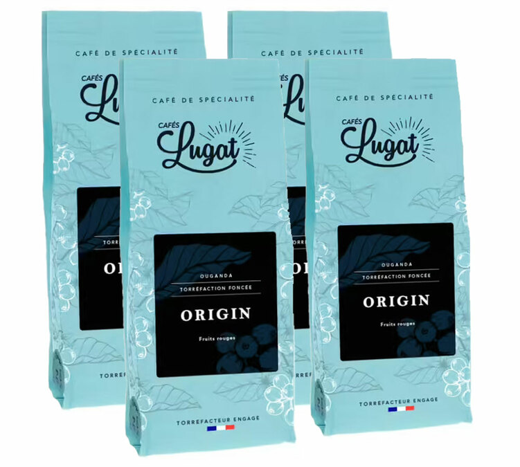 Café en grain Cafés Lugat Origin - 4x250 g