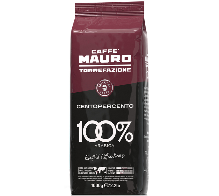 Café en grain Centopercento 100% Caffè Mauro 1 kg