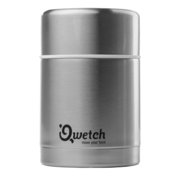 Lunch box isotherme double paroi inox en acier brossé 500 ml - Qwetch