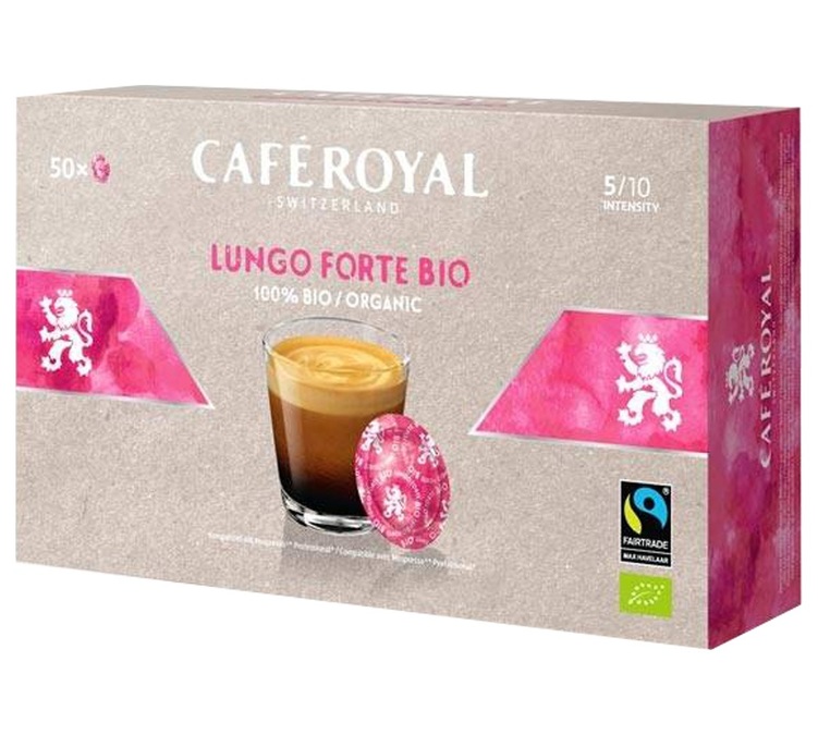 50 Capsules Lungo Forte Bio - compatible Nespresso® Pro - Café Royal