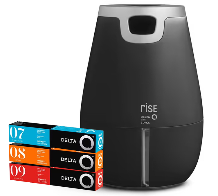 Machine à café Delta Q par Starck : la Rise - Couleur Noire