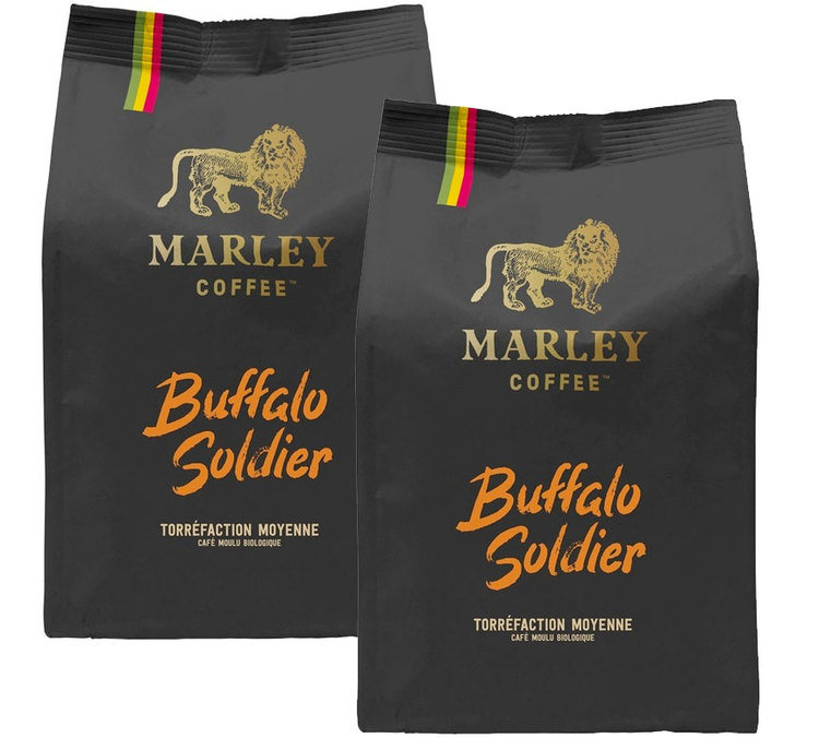 Café moulu Bio Marley Coffee Buffalo Soldier - 2 x 227g