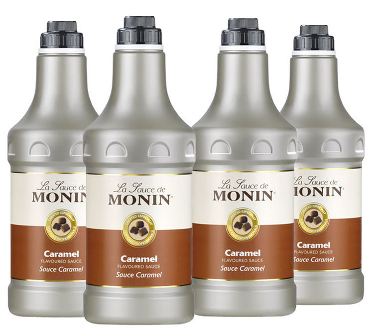 Topping Sauce Caramel - Monin - Grand Format Pro 4 x 1.89 L