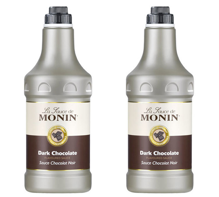 Topping Sauce Chocolat Noir Monin - Grand Format 2 x 1.89L