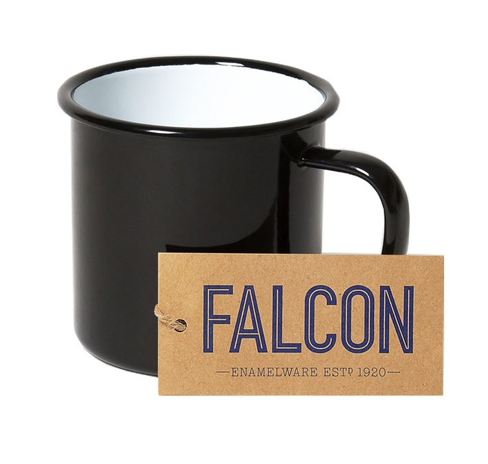 Mug noir charbon - Falcon Enamelware - 35 cl