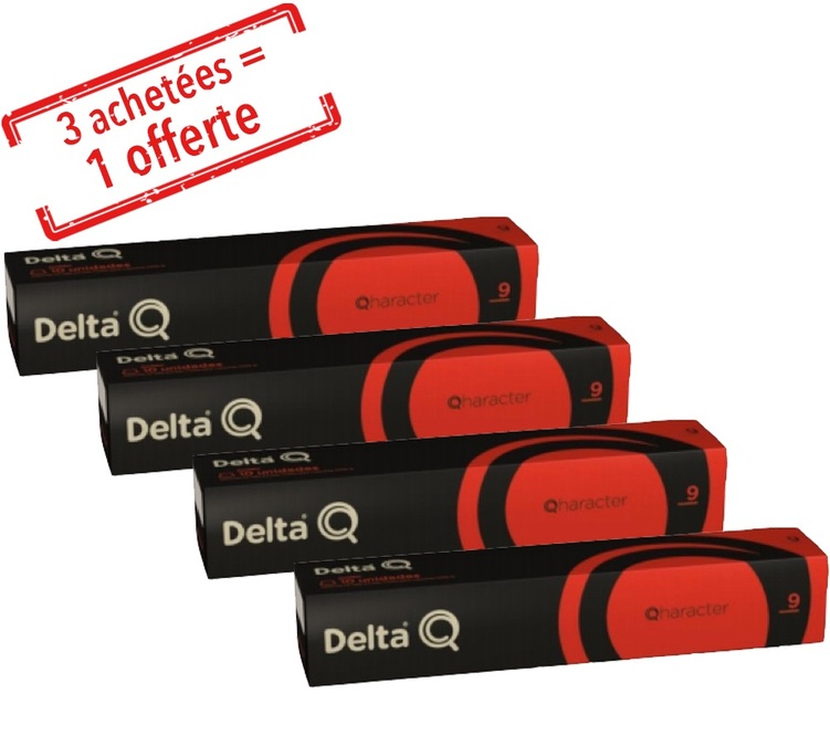 Offre exceptionnelle 3 boîtes Qharacter achetées la 4 ème offerte