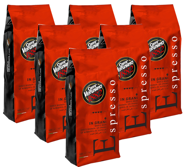 6x1Kg café en grain Espresso - Caffe Vergnano