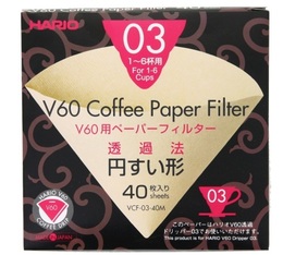 MELITTA - Filtres à café - pour V60 Dripper 1/6 Tasses X40
