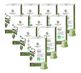 Pack CHR - 100 Capsules café pour Nespresso - Green Lion Coffee