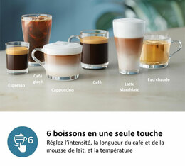 Expresso broyeur Serie 3000 Silent Brew EP3349/70 PHILIPS Garantie 3 ans - Noir