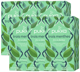 Pukka - Infusion professionnelle Trois menthes bio 120 sachets
